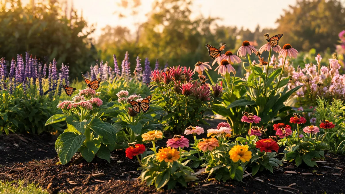 Pollinator Garden Design: Layout, Bloom Succession, Habitat